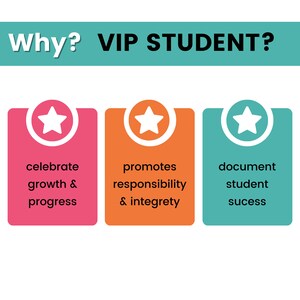 VIP Student Starter Kit | Classroom Behavior Management Tool - Etsy