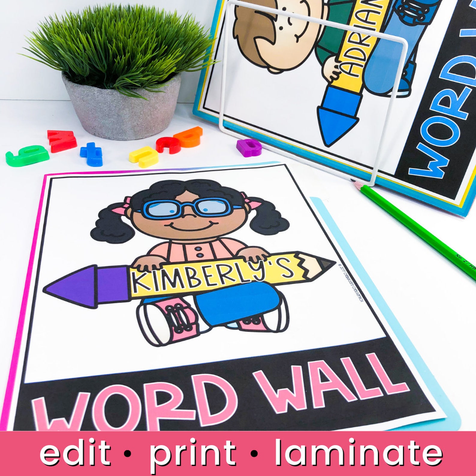 Personal Word Wall Folder - Etsy