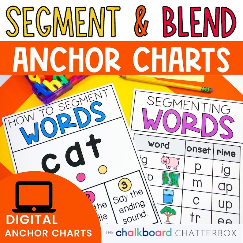 Segmenting and Blending Phonics Anchor Charts and Classroom Posters - Etsy