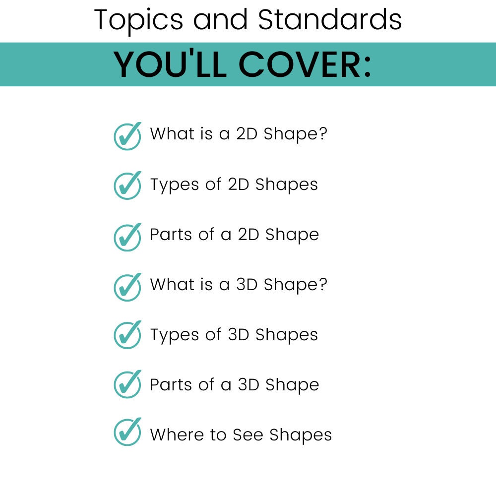 2D and 3D Shape Anchor Charts and Classroom Posters - Etsy