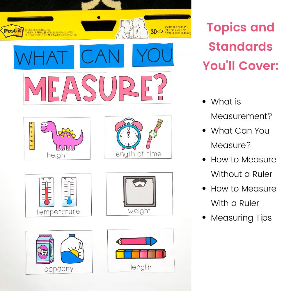 Nonstandard and Standard Measurement Anchor Charts and - Etsy