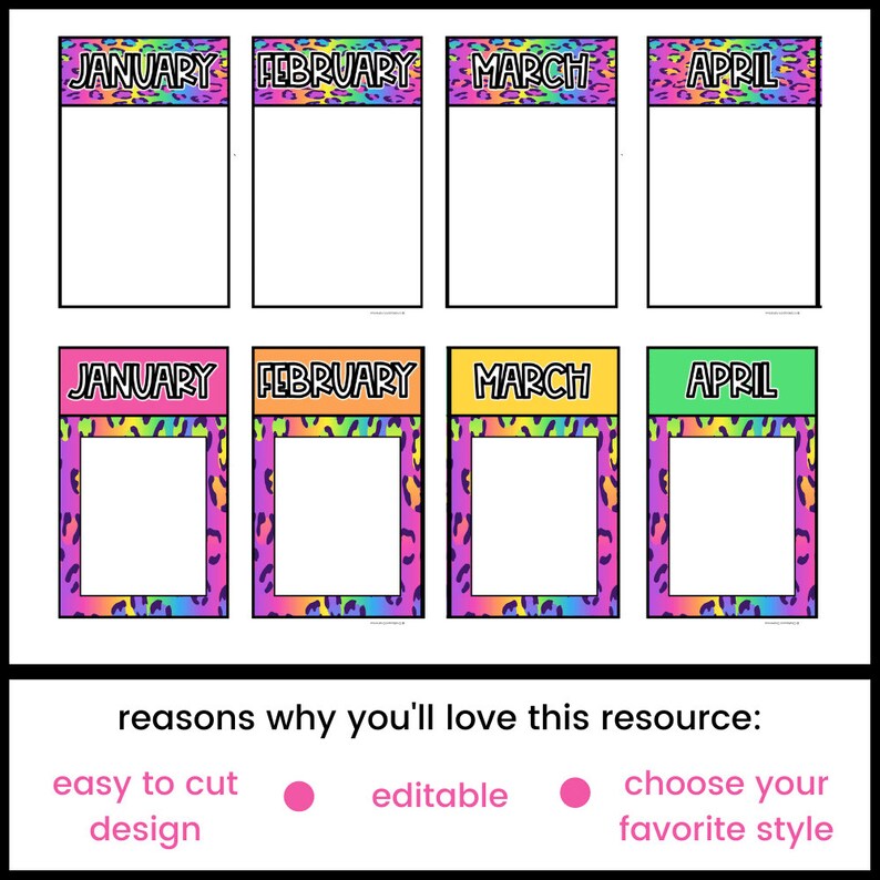 90s Retro Rainbow Editable Birthday Bulletin Board | Classroom Decor - Etsy