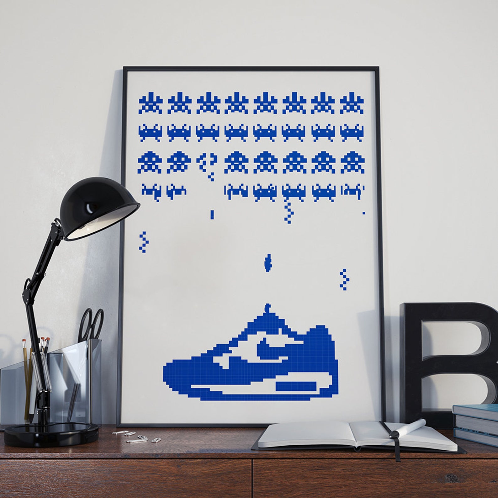 Sneaker Poster, Sneaker Wall Art, Sneaker Room Decor, Desk Decor ...