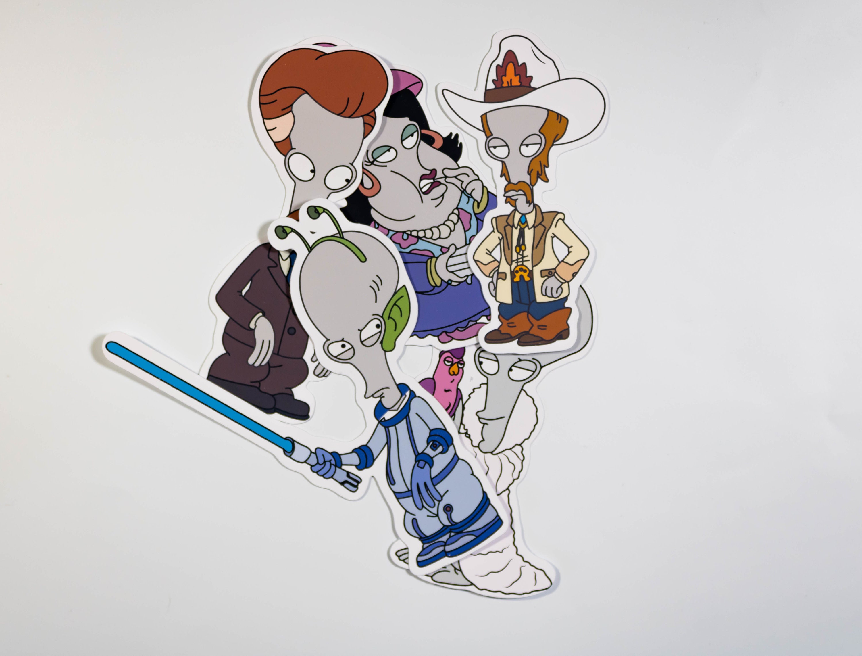 Roger the Alien Sticker Set C - Etsy