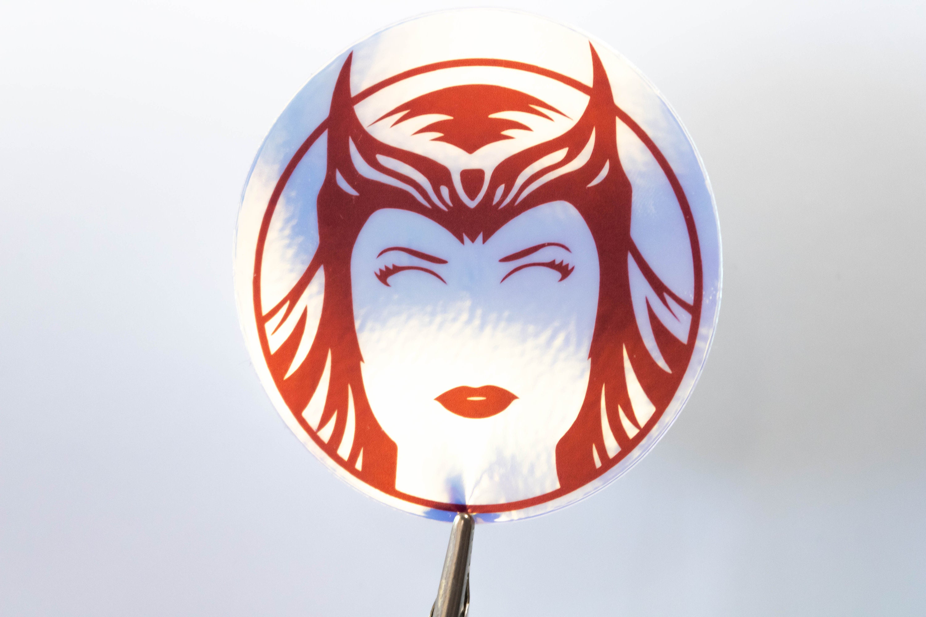 Scarlet Witch Holographic Sticker - Etsy