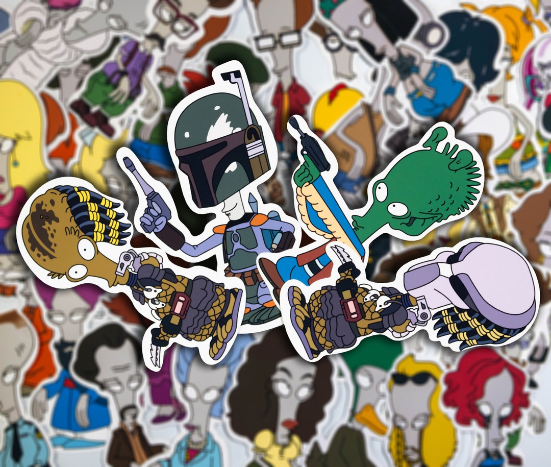 Roger the Alien Bounty Hunter Sticker Set - Etsy