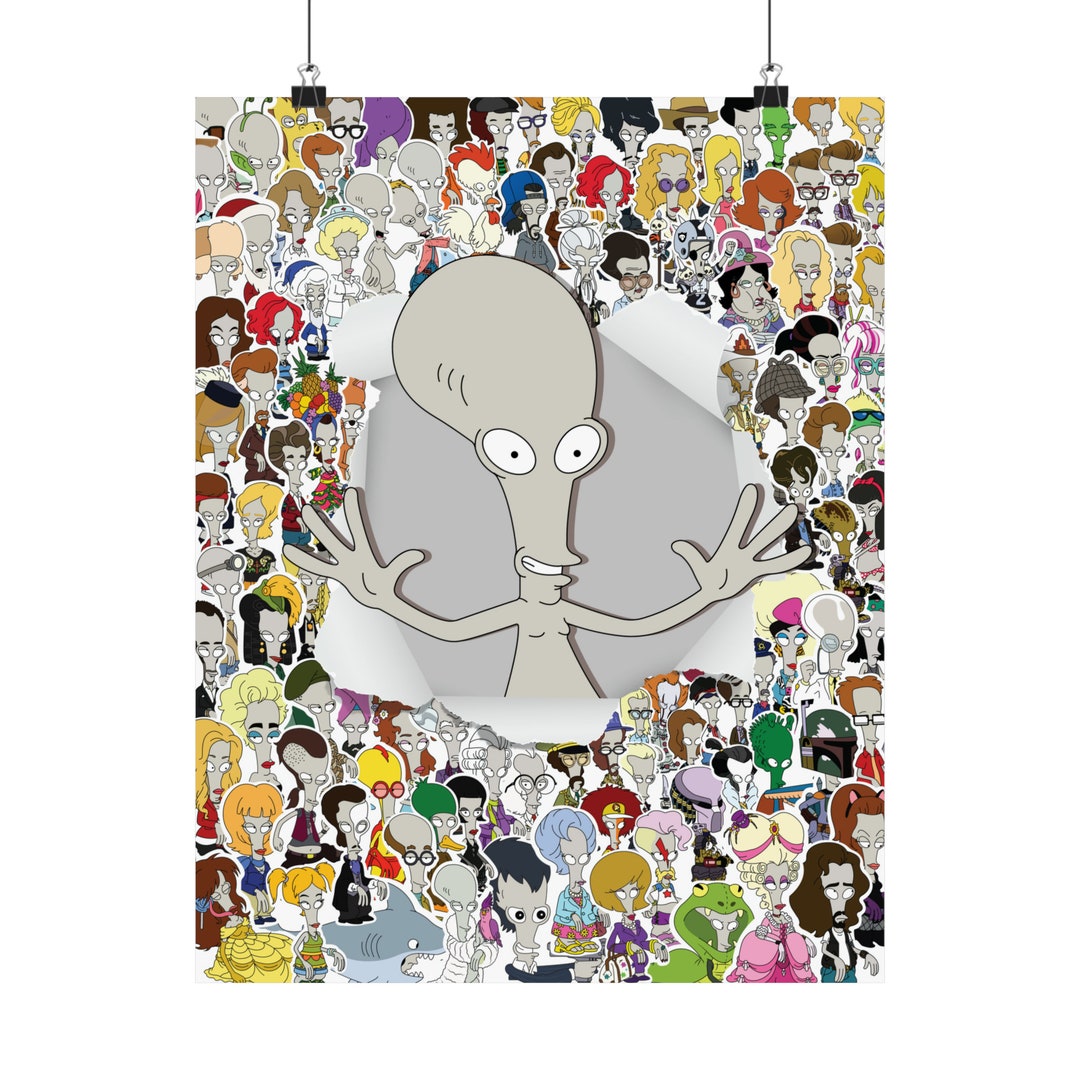 Roger the Alien Persona Matte Vertical Poster - Etsy