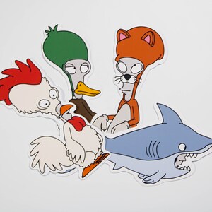 Roger the Alien Sticker Animal Set - Etsy