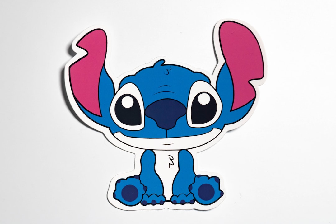Stitch Vinyl Sticker - Etsy