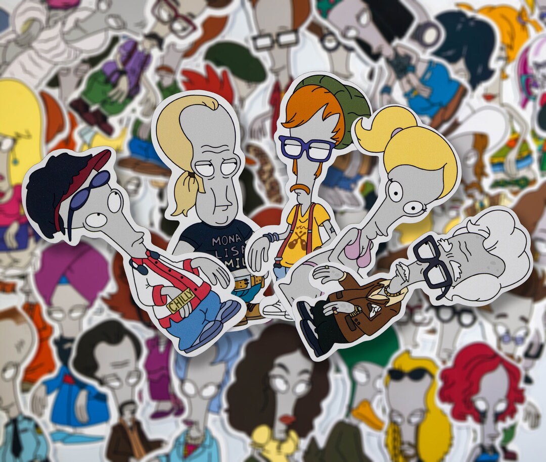 Roger the Alien Sticker Set R - Etsy