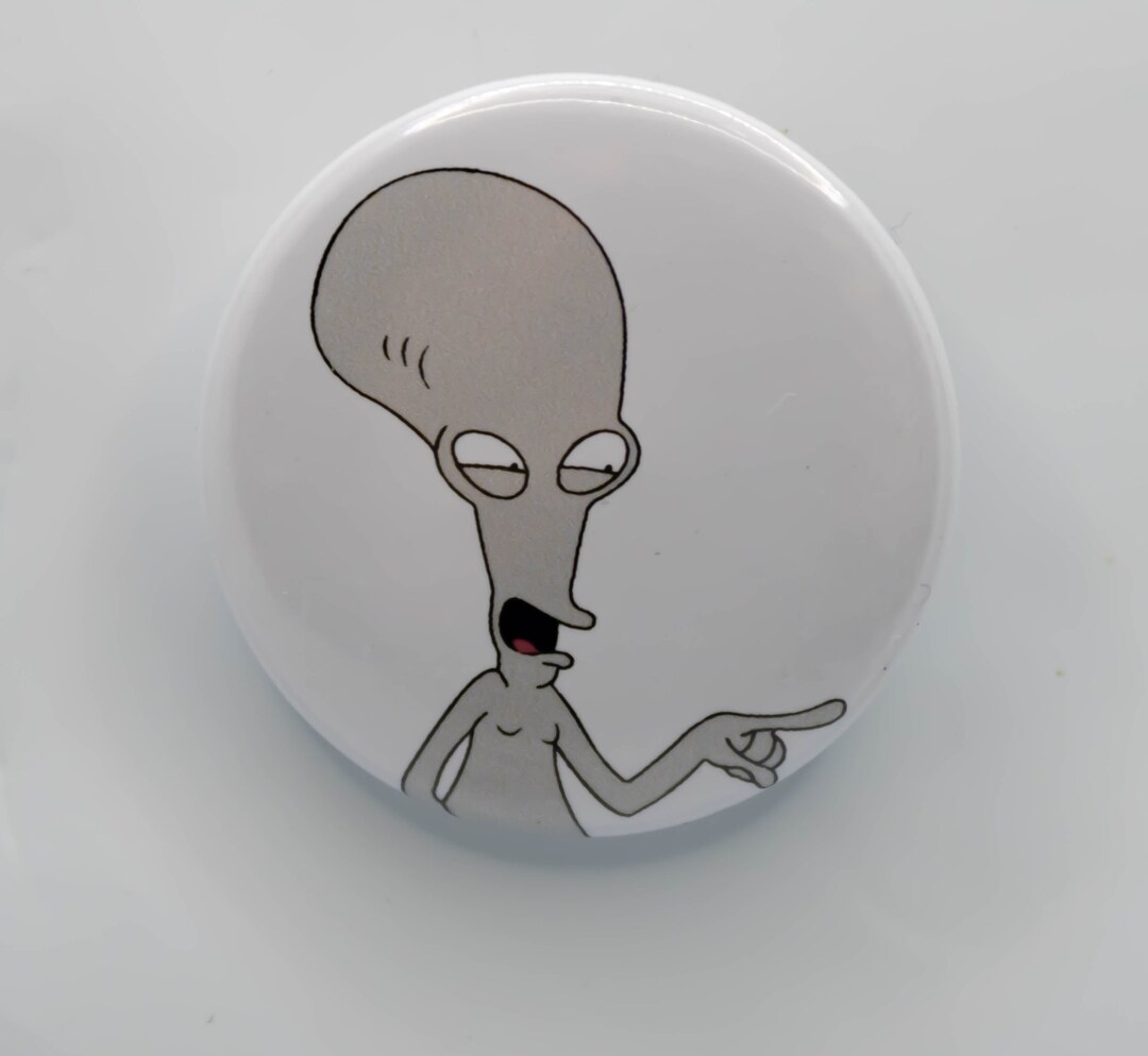Roger the Alien Persona Button - Etsy