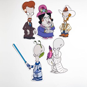 Roger the Alien Persona Magnet - Etsy