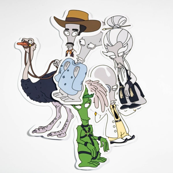 Roger the Alien Stickers - Etsy