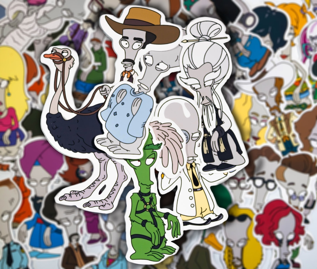 Roger the Alien Sticker Set D - Etsy
