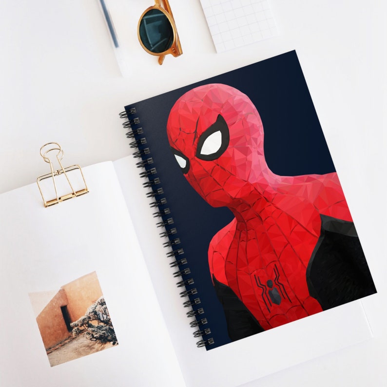 Spider-man Spiral Notebook Ruled Line - Etsy