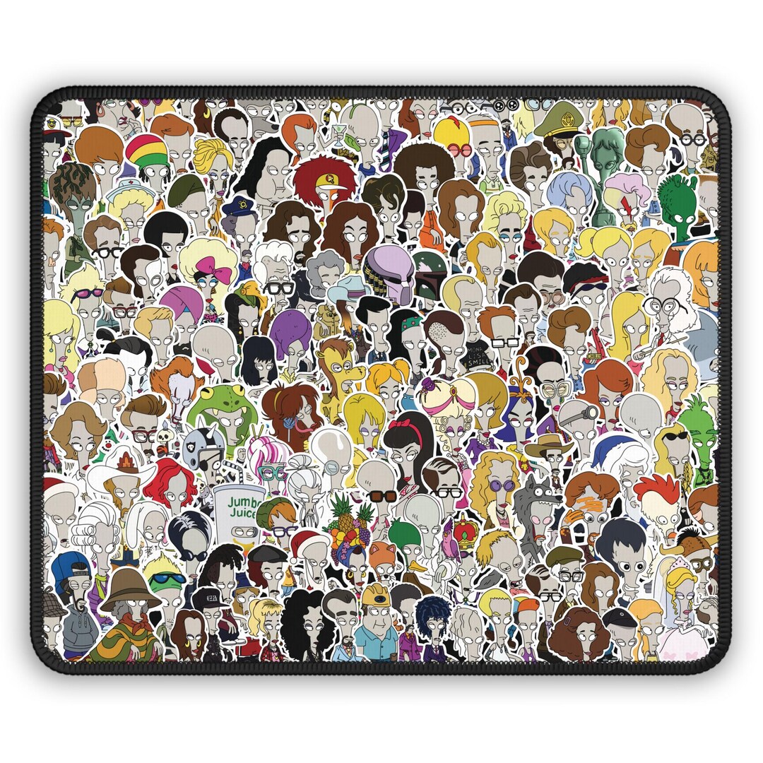 Roger the Alien Persona Collage Mouse Pad - Etsy