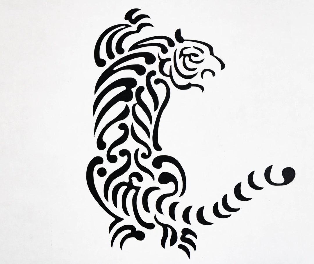 Tiger Vinyl Sticker - Etsy