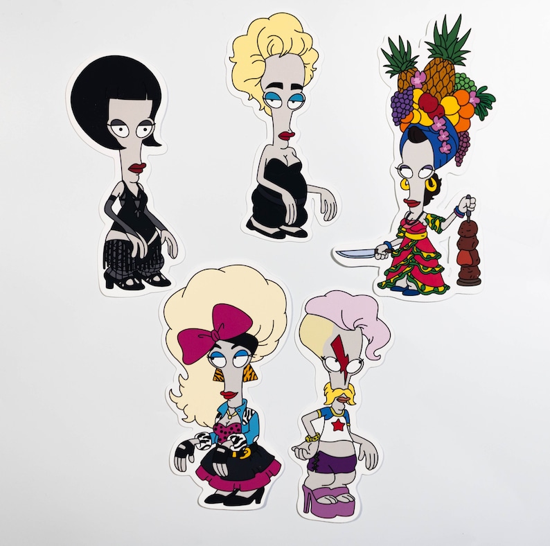 Roger the Alien Sticker Set M - Etsy