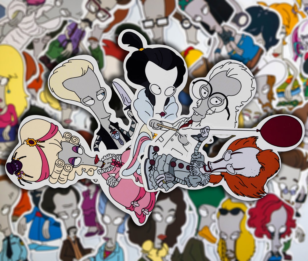 Roger the Alien Sticker Set P - Etsy