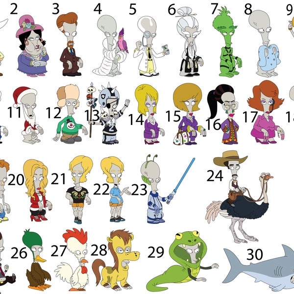 Roger the Alien Stickers - Etsy