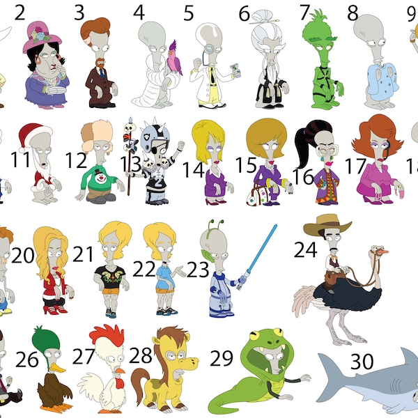 Roger the Alien Stickers - Etsy