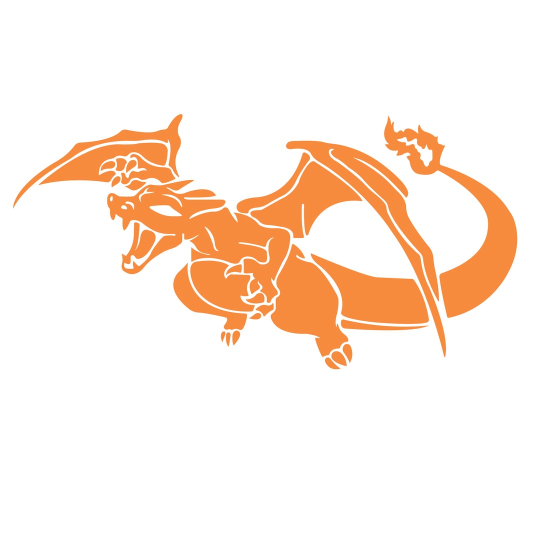 Charizard Vinyl Sticker - Etsy
