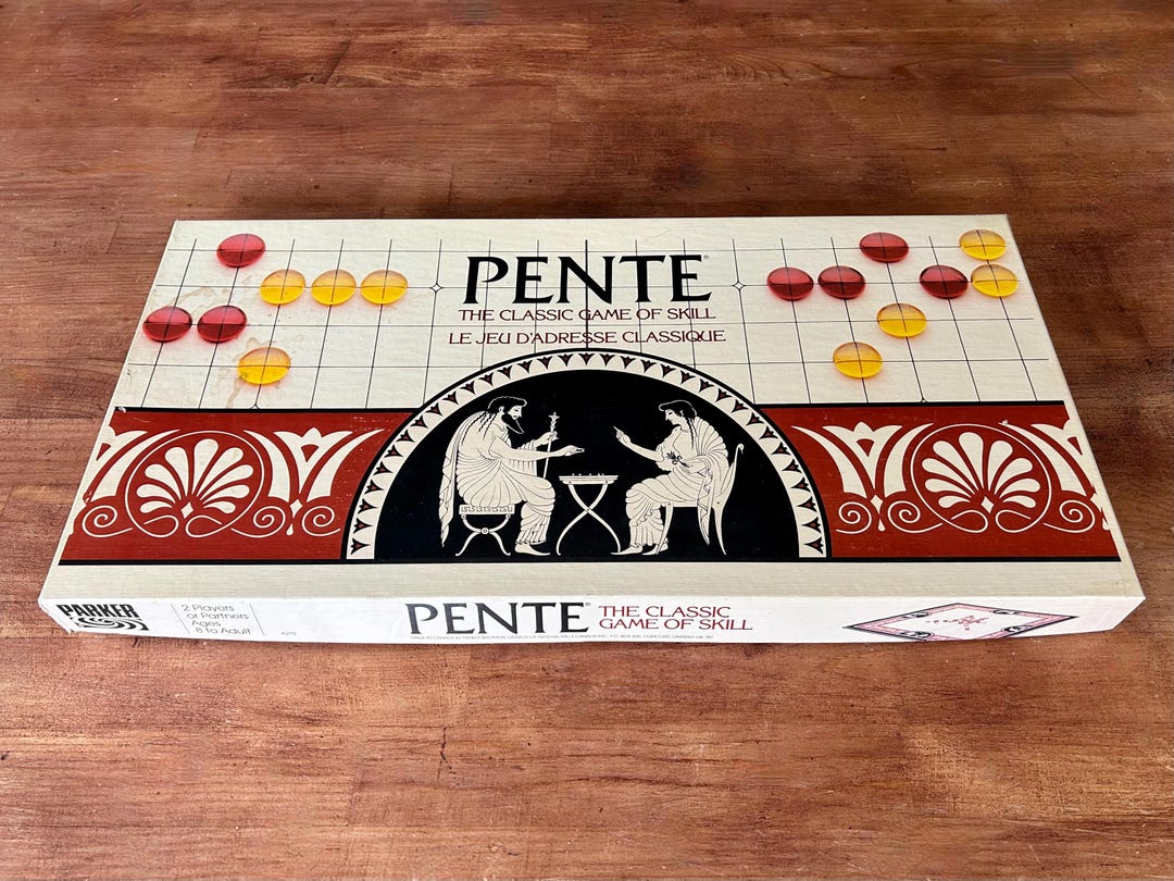Vintage Game PENTE the Classic Game of Skill | Pente Board Game by ...