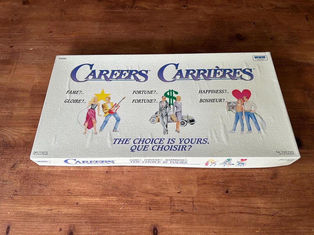 Vintage Board Game CAREERS | CAREER Board Game by Irwin 1992 – French ...