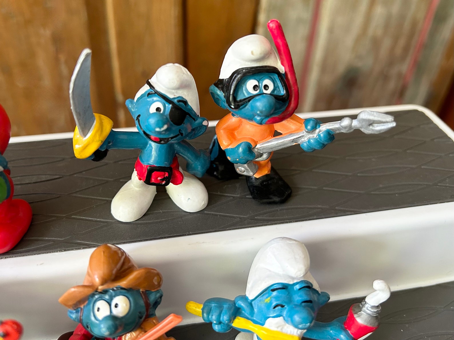 Vintage Lot of 10 Smurfs From the 80s and 90s | Lot of 10 Peyo Smurfs ...