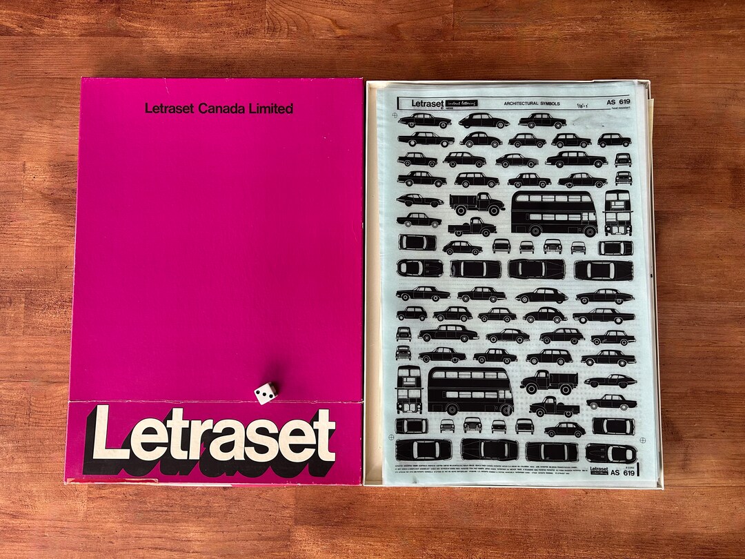 Vintage Set of 22 Instant Lettering: Letraset Sheets + 8 Formatt ...