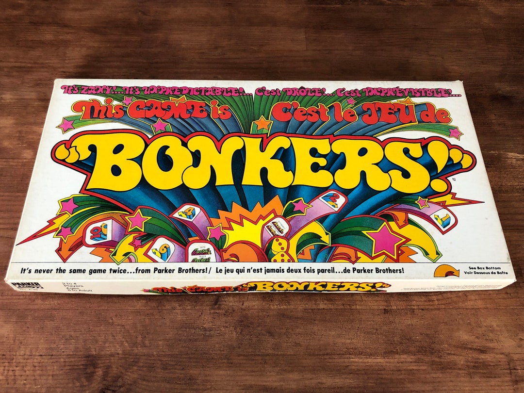 Vintage Board Game BONKERS! Board Game BONKERS! by Parker Brothers 1978 ...