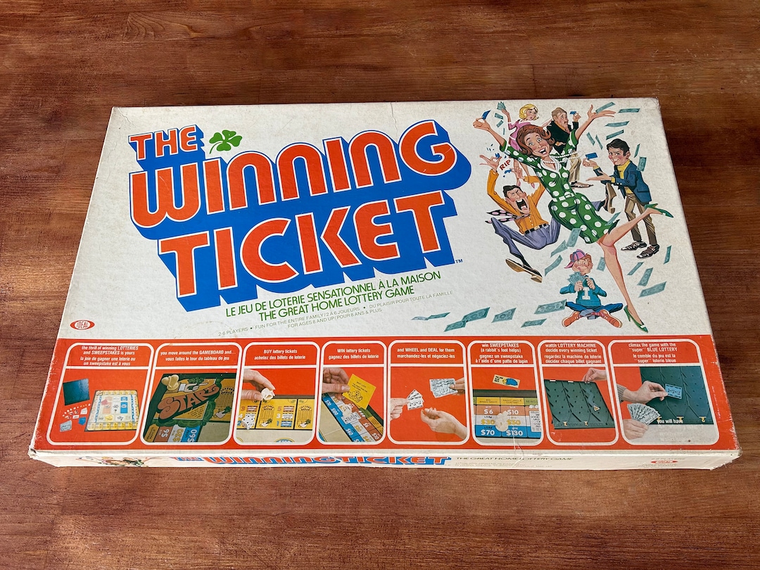 Vintage Board Game the WINNING TICKET - Sensational Home Lottery Board ...