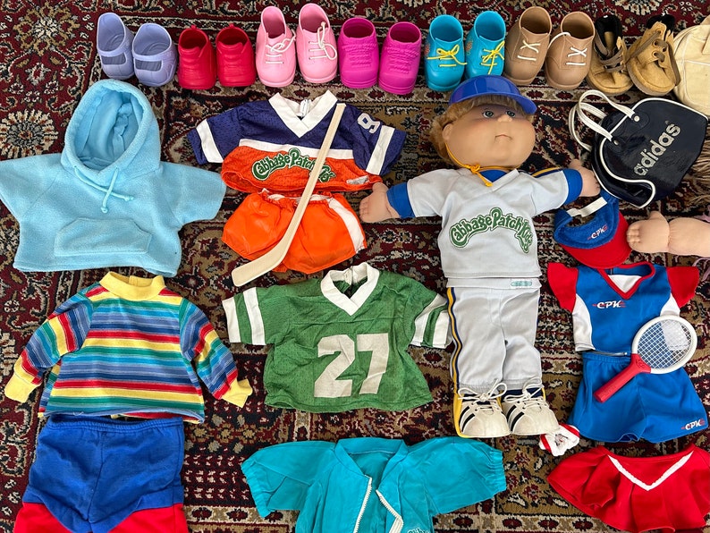 Vintage Cabbage Patch Kids Boy and Girl + Clothes + Accessories - Big ...
