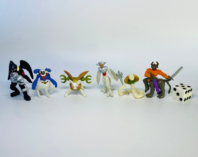Vintage Set of 6 Bandai HT Digimon Mini Figures / Lot of 6 Mini Digimon ...