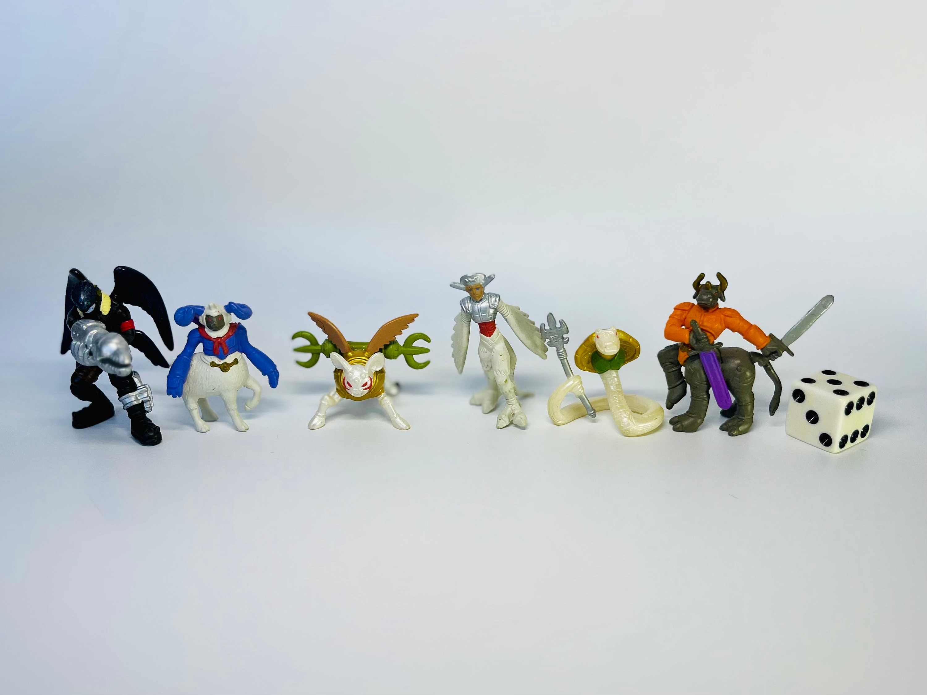 Vintage Set of 6 Bandai HT Digimon Mini Figures / Lot of 6 Mini Digimon ...