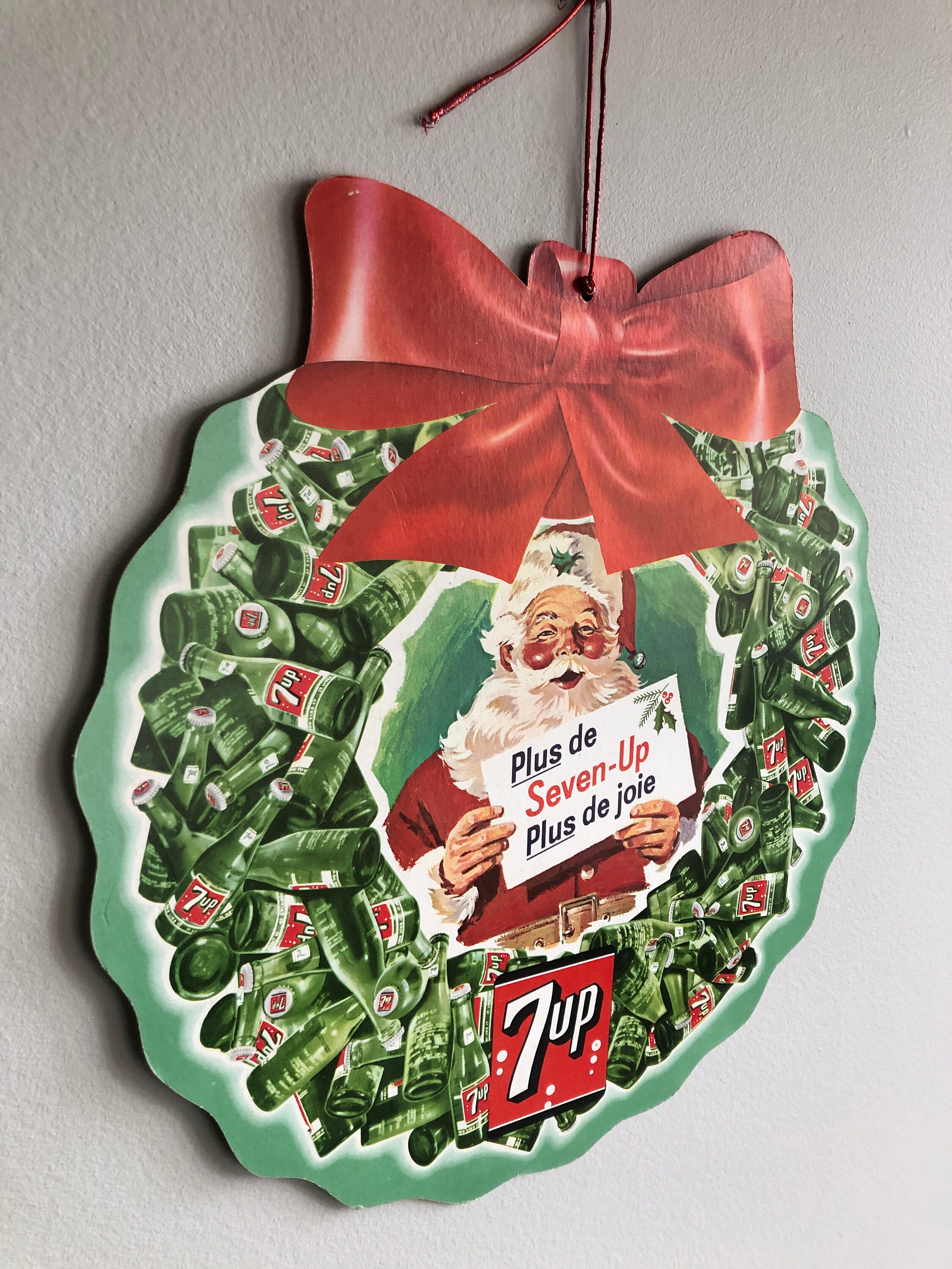 Vintage 7up Cardboard Christmas From the 1950s - 7up Cardboard ...