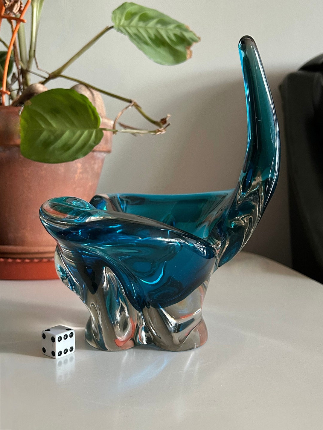 Vintage Canadian Glass Art Glass Bowl CHALET | Art Glass Bowl by ...