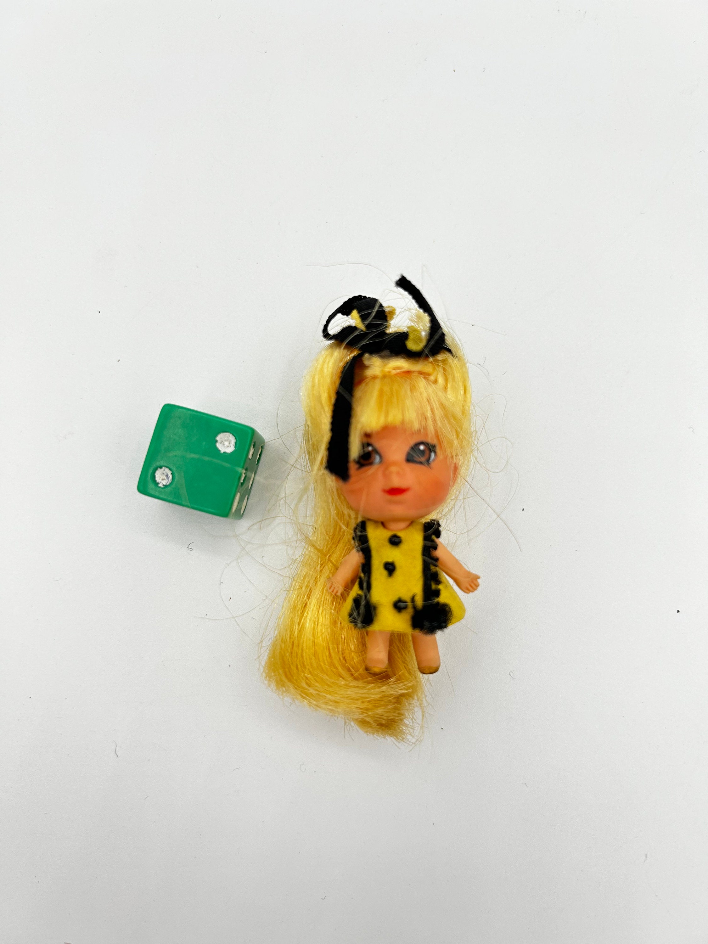 Vintage Mattel Liddle Kiddle Louise Lucky Locket Doll Small Collectible ...