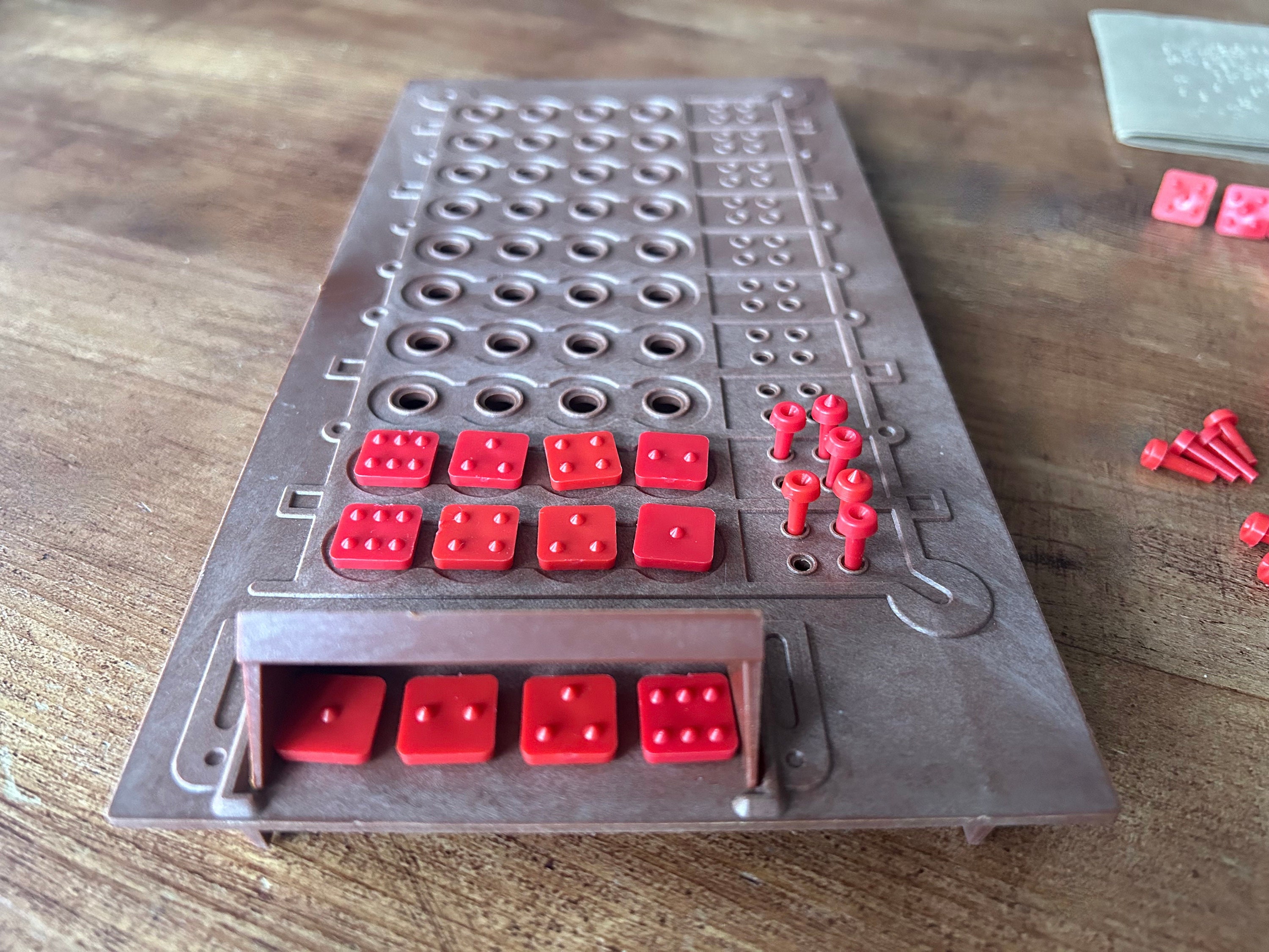 Vintage Board Game Mastermind Special Version for the BLIND and Color ...