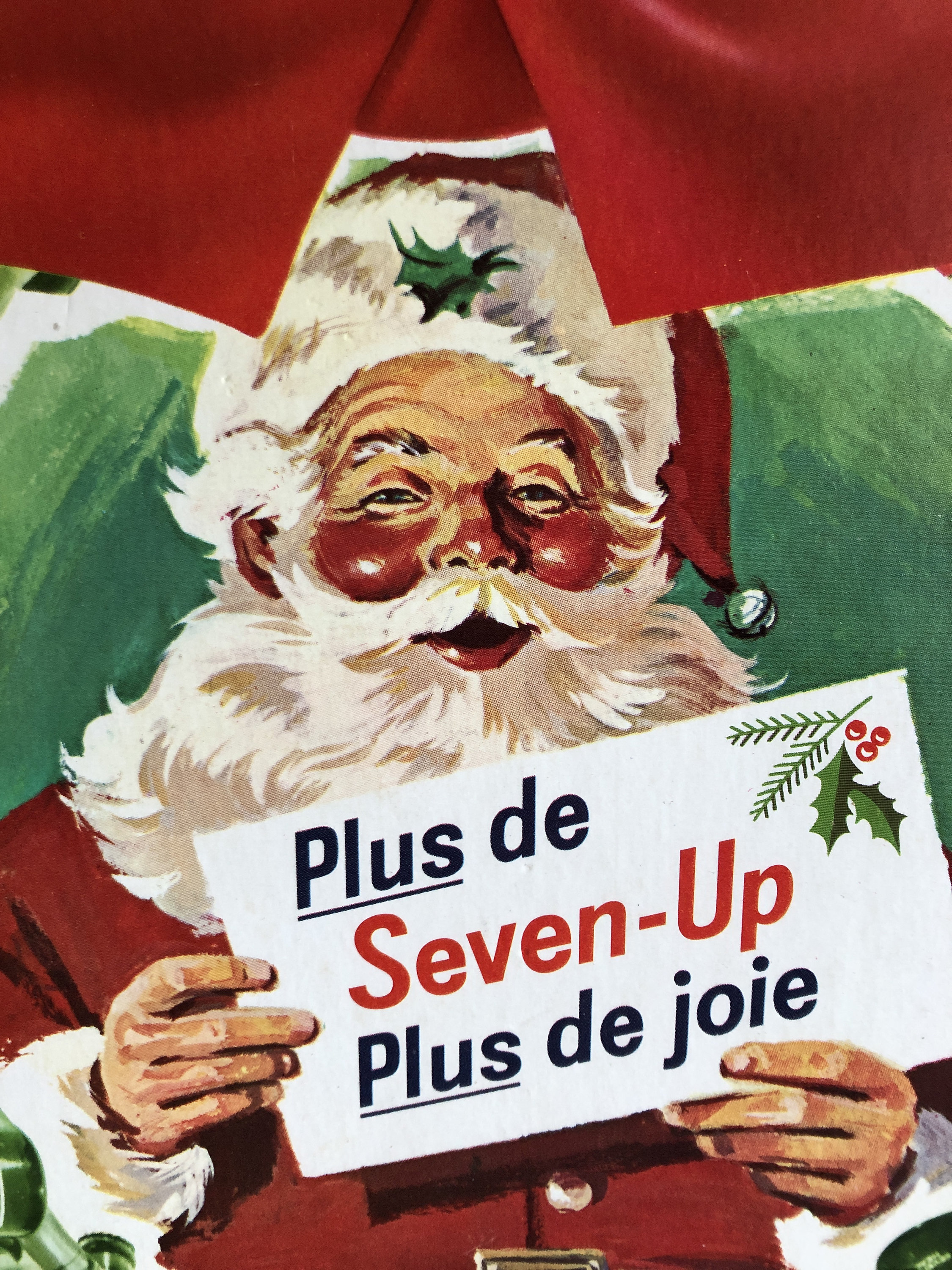 Vintage 7up Cardboard Christmas From the 1950s - 7up Cardboard ...