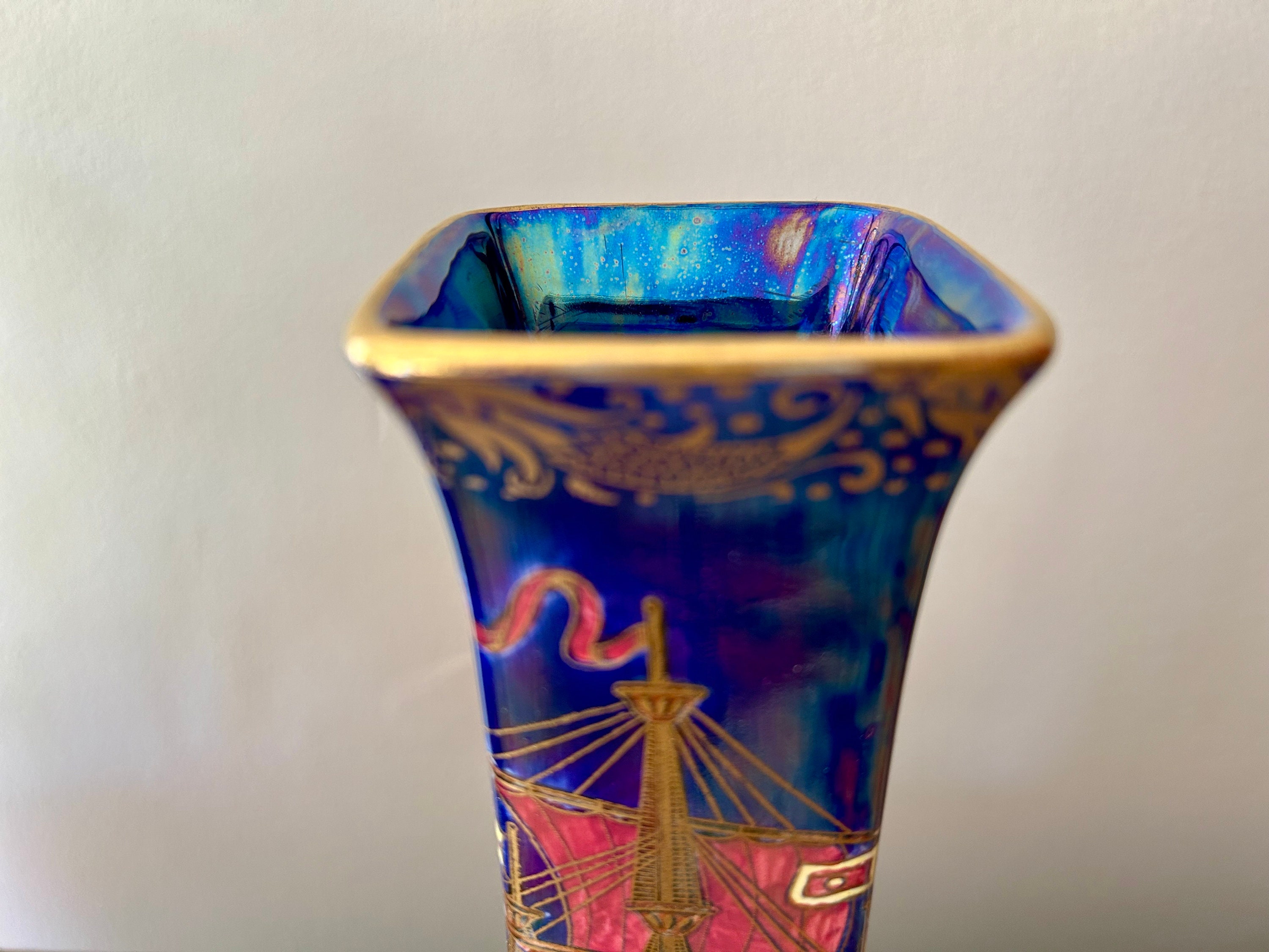 Vintage Maling Coronet Pottery Vase Luster Glazer / Maling - Etsy