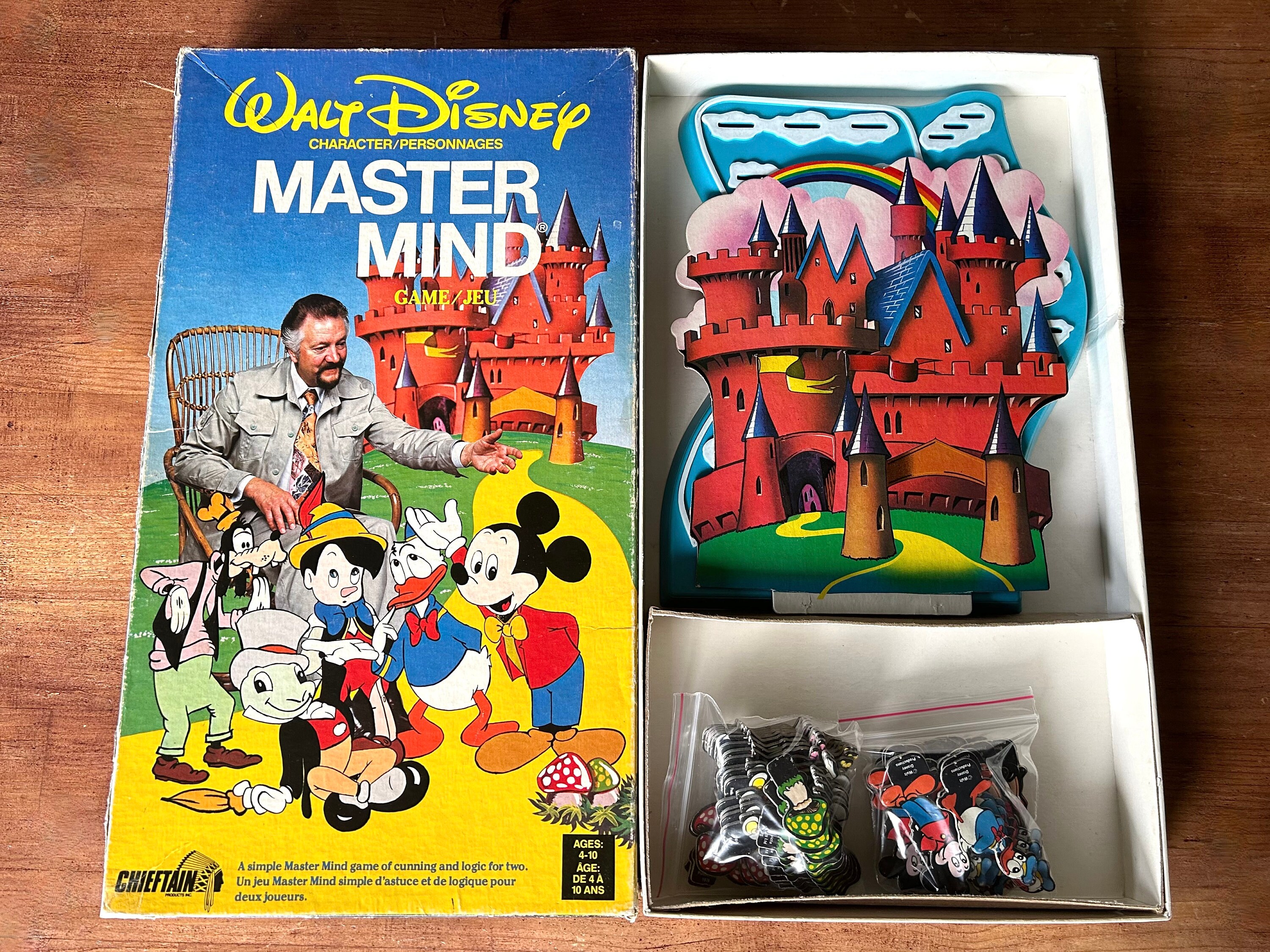 Vintage MASTER MIND Walt DISNEY Game English & French - Etsy