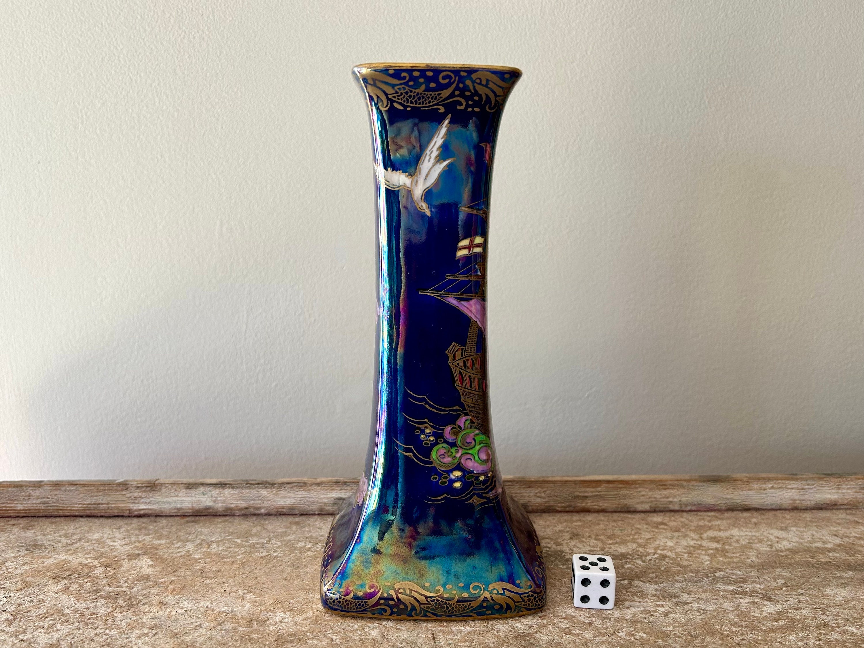 Vintage Maling Coronet Pottery Vase Luster Glazer / Maling - Etsy