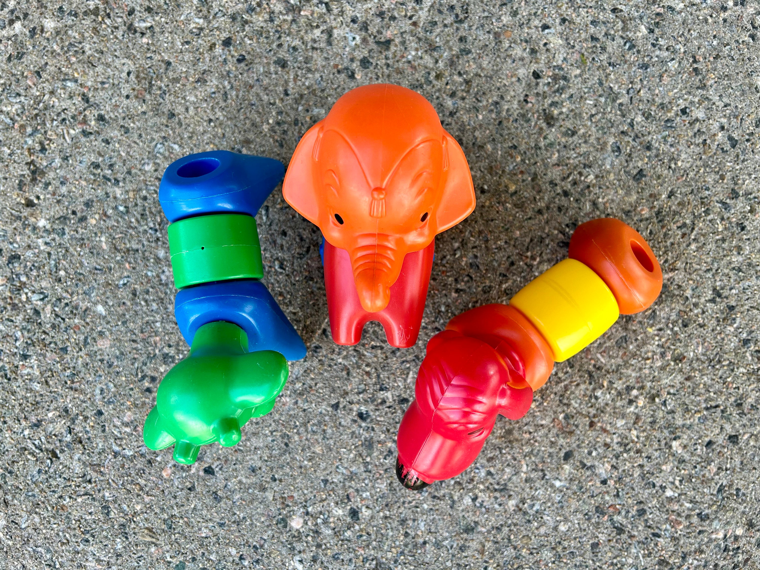 Vintage Set of 3 Tupperware Animal Toys Set of 3 Tupperware Toy Animals ...