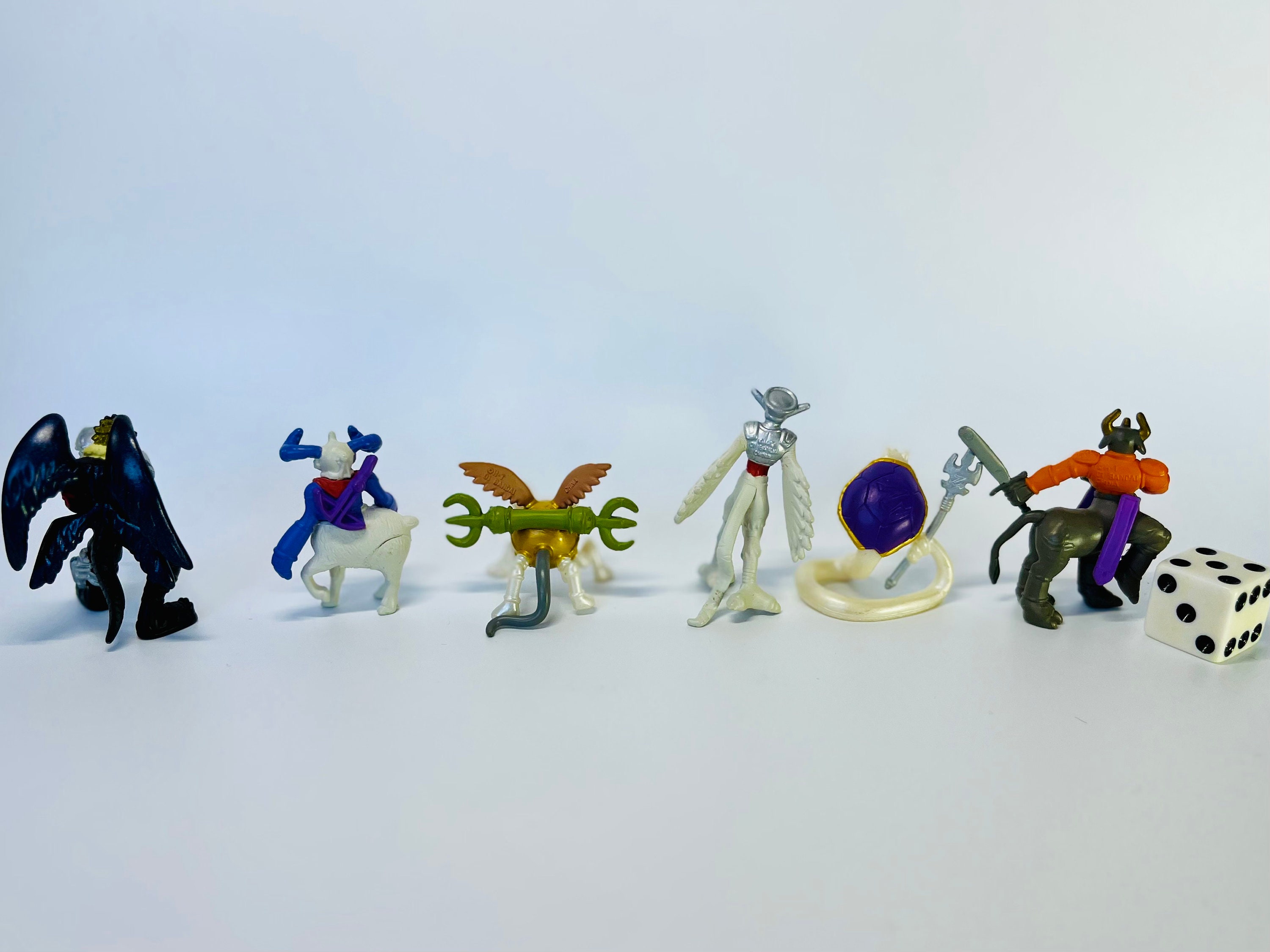 Vintage Set of 6 Bandai HT Digimon Mini Figures / Lot of 6 Mini Digimon ...