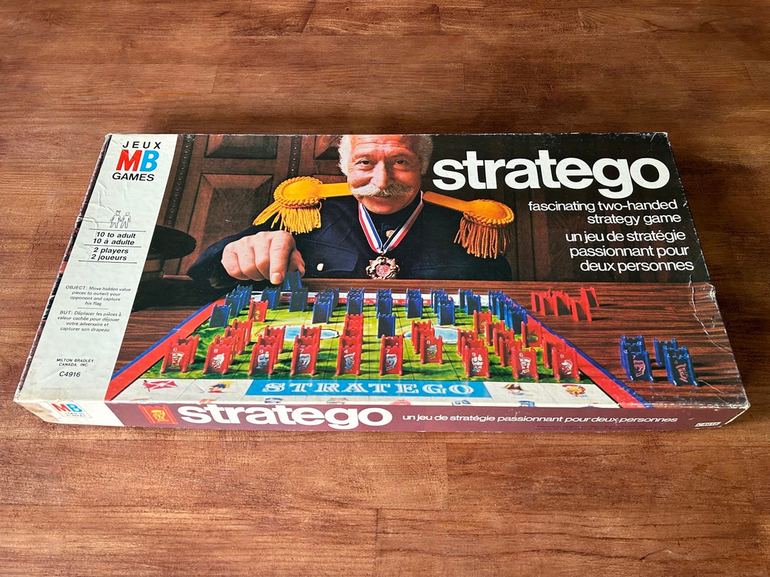 Vintage MB Game STRATEGO Strategy Game for 2 Players | STRATEGO Game ...