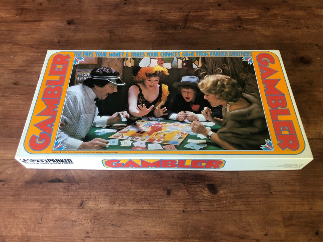 Vintage Board Game Gambler Complete in English Parker Brothers Board ...