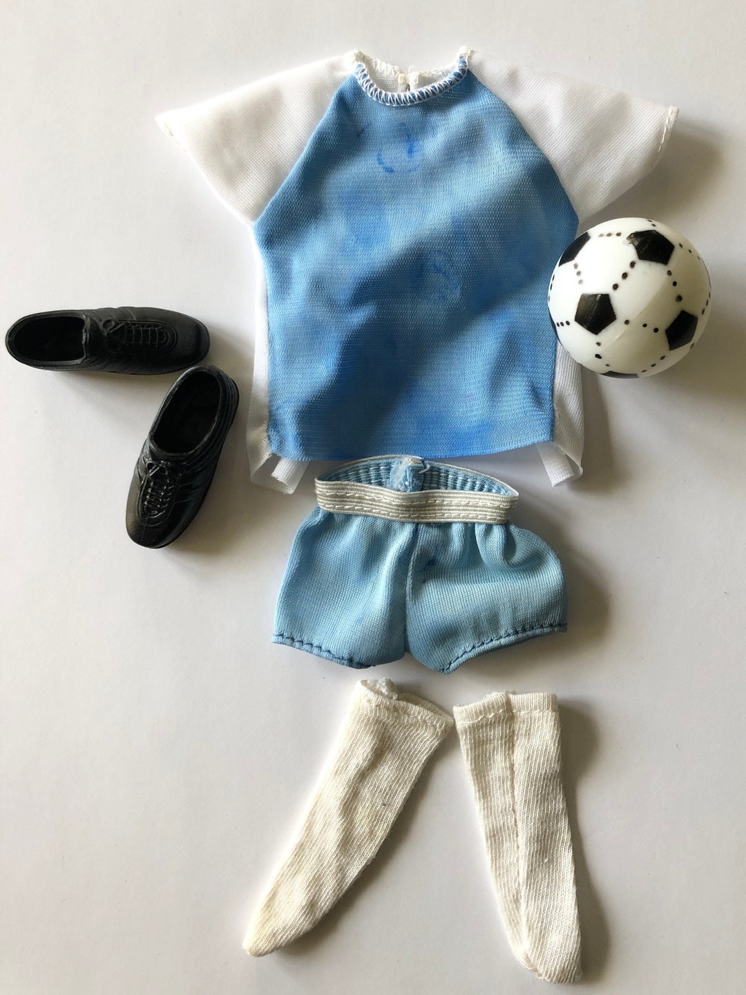 Vintage Mattel Big Jim Sport Series Soccer Outfit Football Doll Outfit ...
