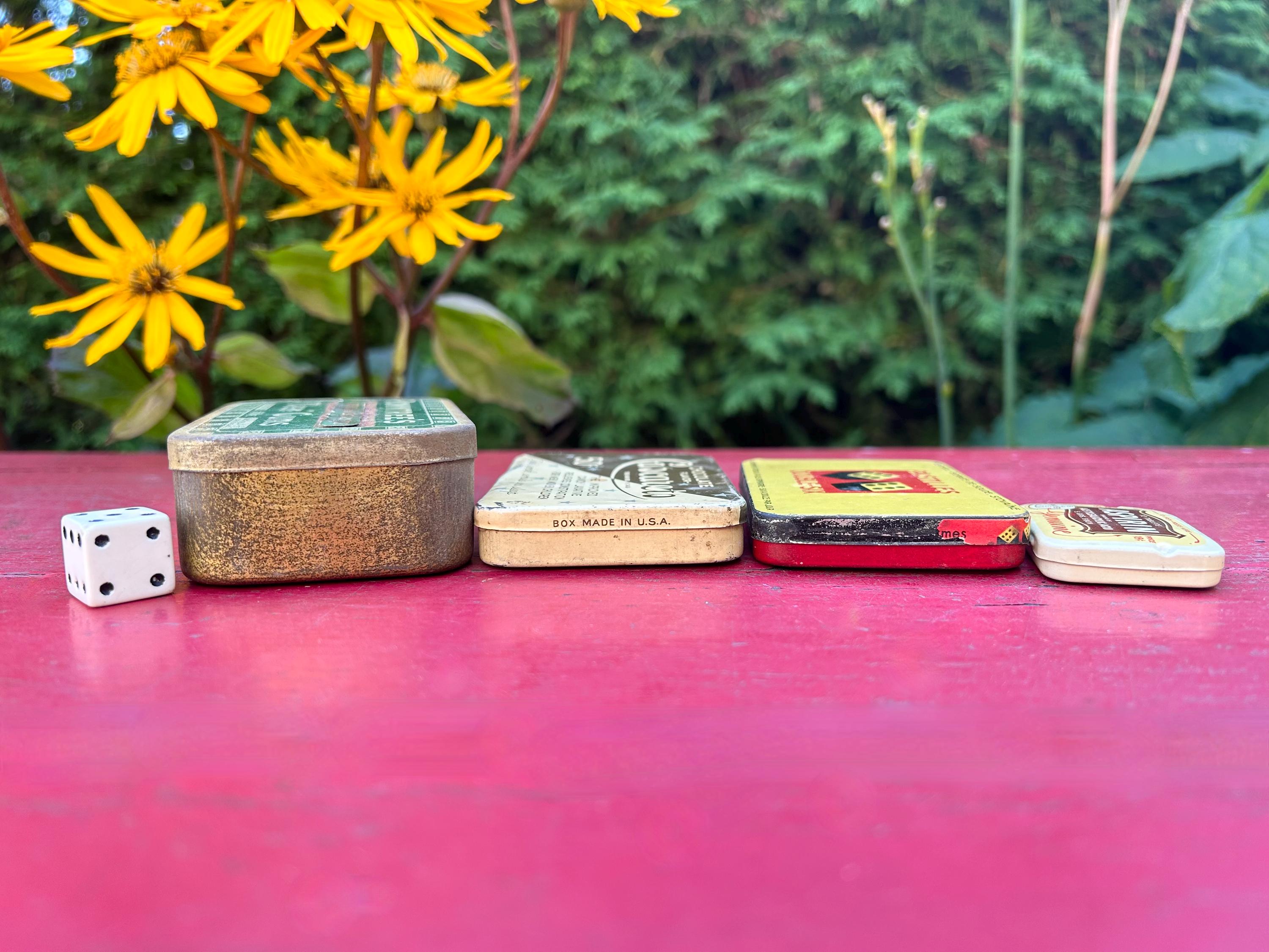 Vintage Lot of 4 Metal Boxes | Lot of 4 Metal Boxes - Etsy