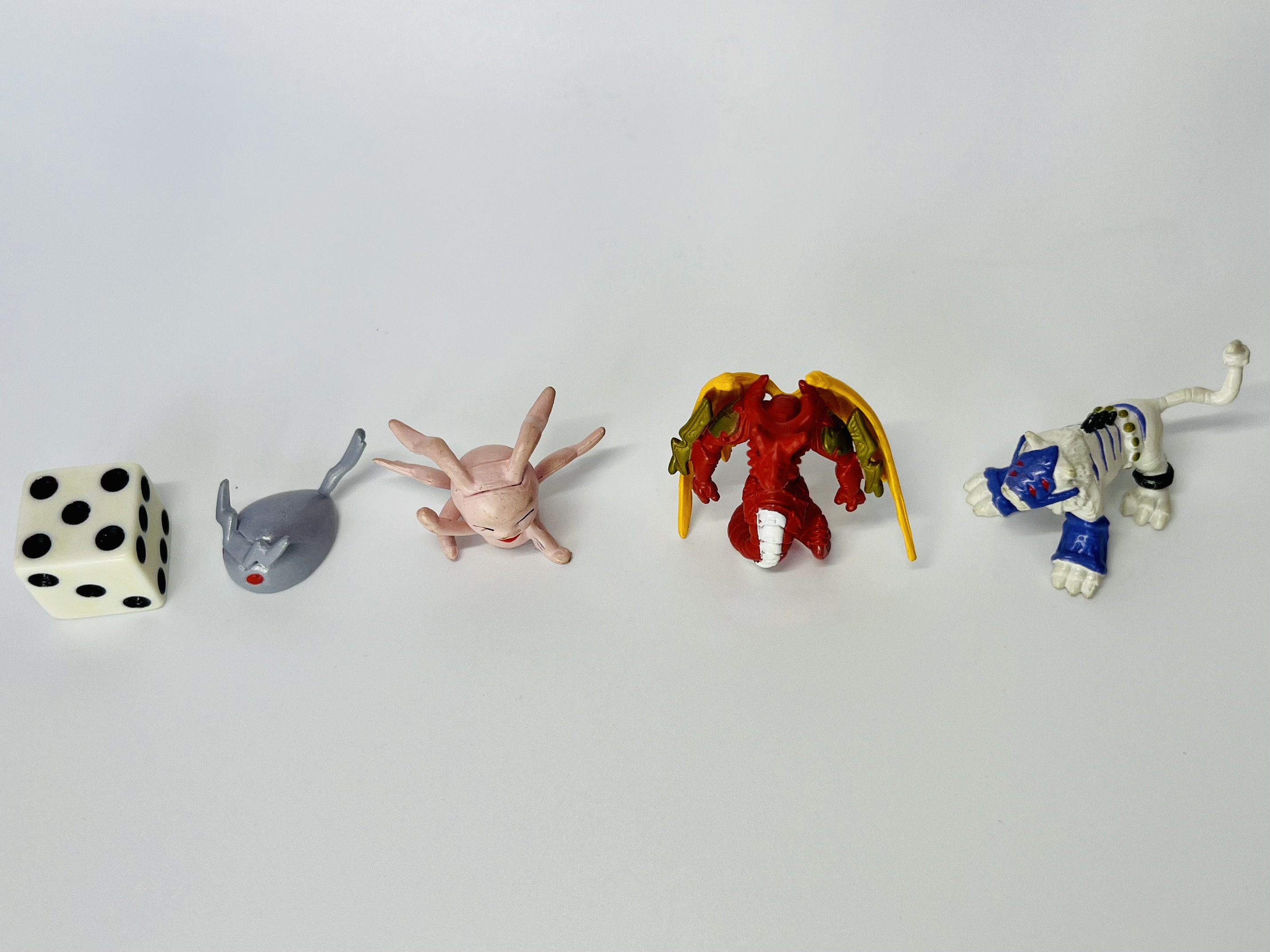 Vintage Set of 4 Bandai HT Digimon Mini Figures / Lot of 4 Mini Digimon ...
